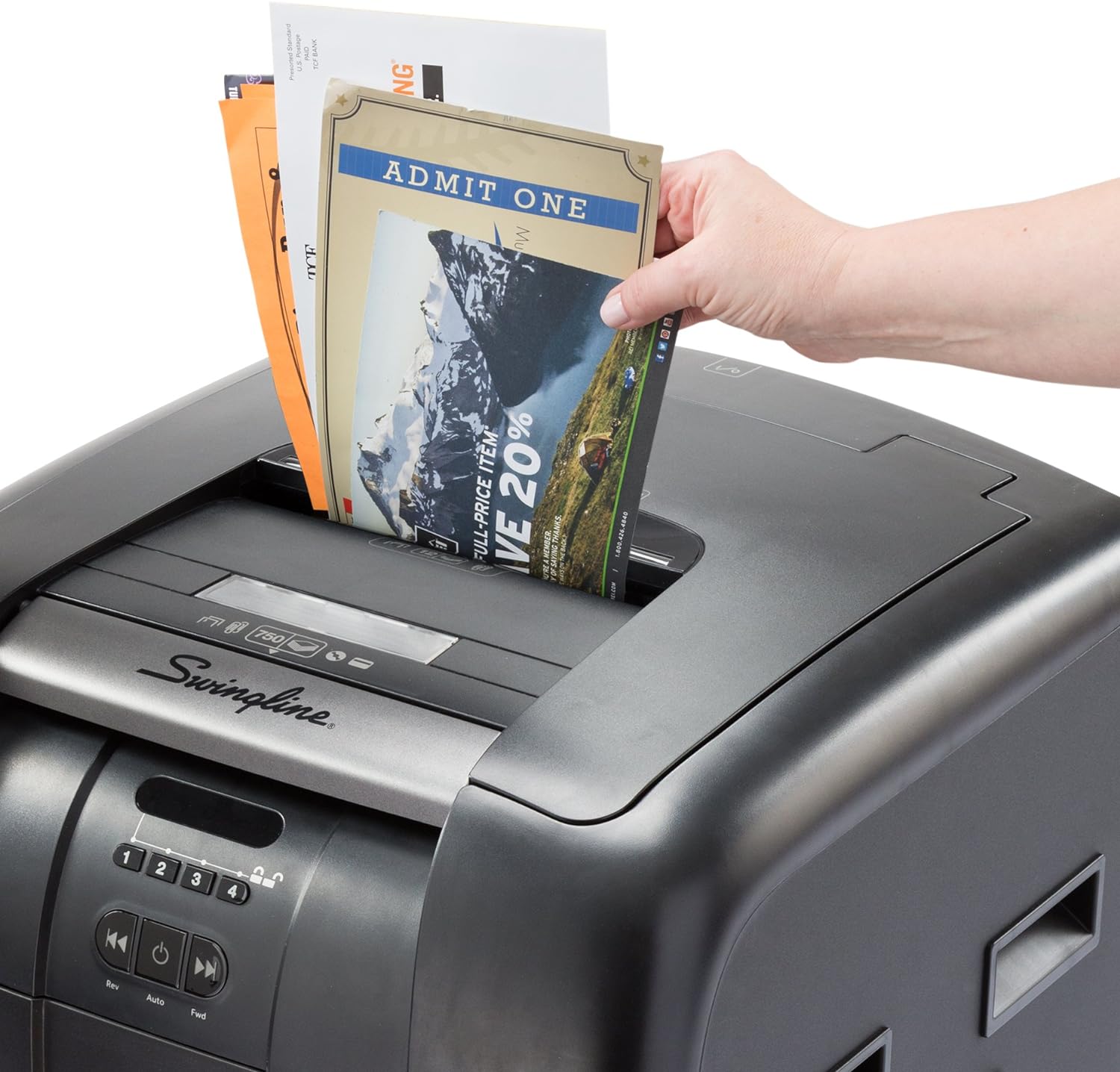 Swingline Stack and Shred 750X Auto Feed Shredder